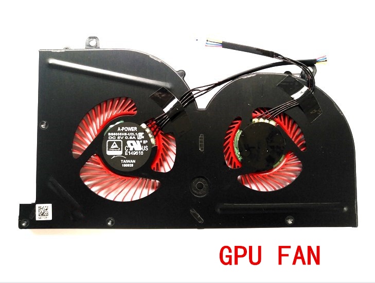 CPU GPU Cooling Fan MSI MS-16K4 BS5005HS-U2L1 - Laptopfrog