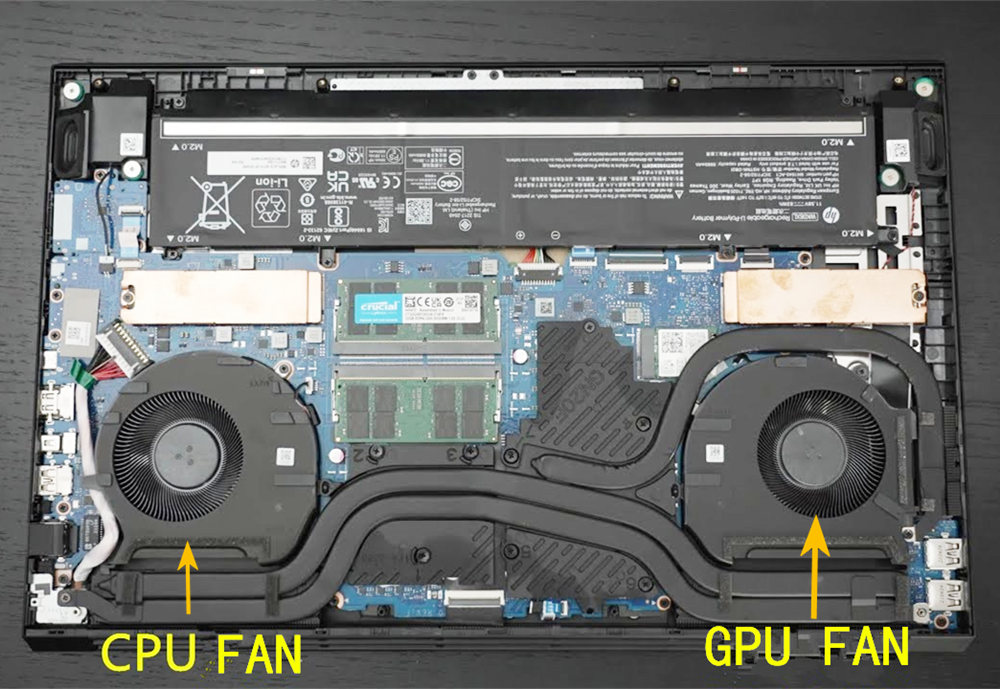 Cooling Fan HP 7 Plus 17-CK TPN-Q266 M78888-001 M78889-001 EG75091S1 ...