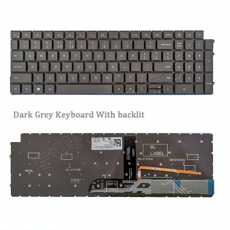 Keyboard For DELL Latitude 3520 E3520 Inspiron 3520 3525 - Laptopfrog.com